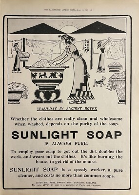 1906 Sunlight Soap Original Print Ad - Antique Laundry Soap Advert ...