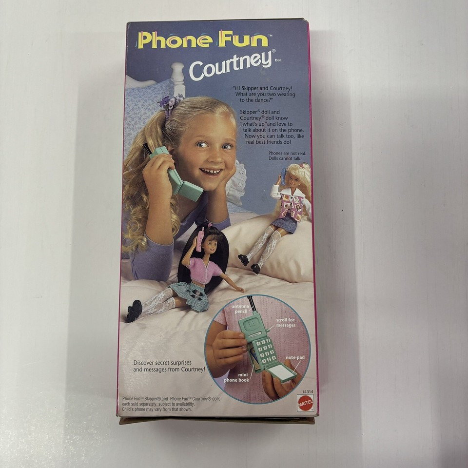 Phone Fun Courtney Skipper Friend Barbie Doll Vintage Mattel 14314 New ...