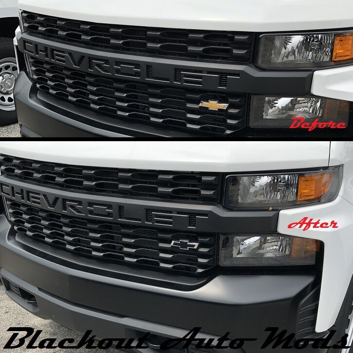 Matte Black Bowtie Decal Matte Black Bowtie Grille Emblem Overlay Decal ...