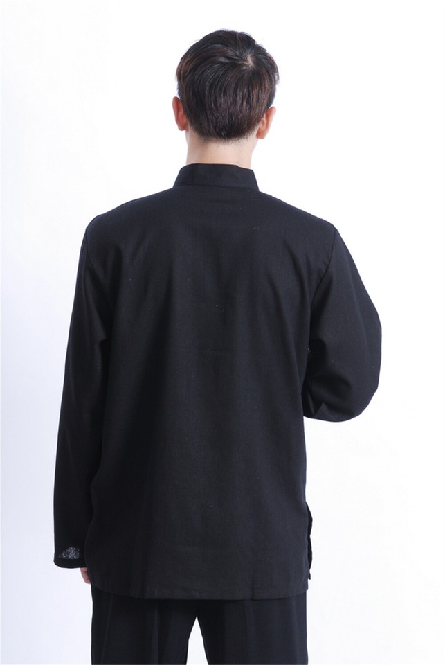 Chinese Traditional Clothes Tai Chi Wing Chun Kung Fu Long Sleeves Tang ...