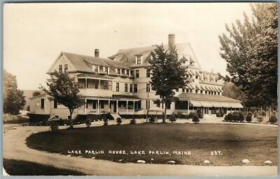 LAKE PARLIN HOUSE ME ANTIQUE REAL PHOTO POSTCARD RPPC | eBay