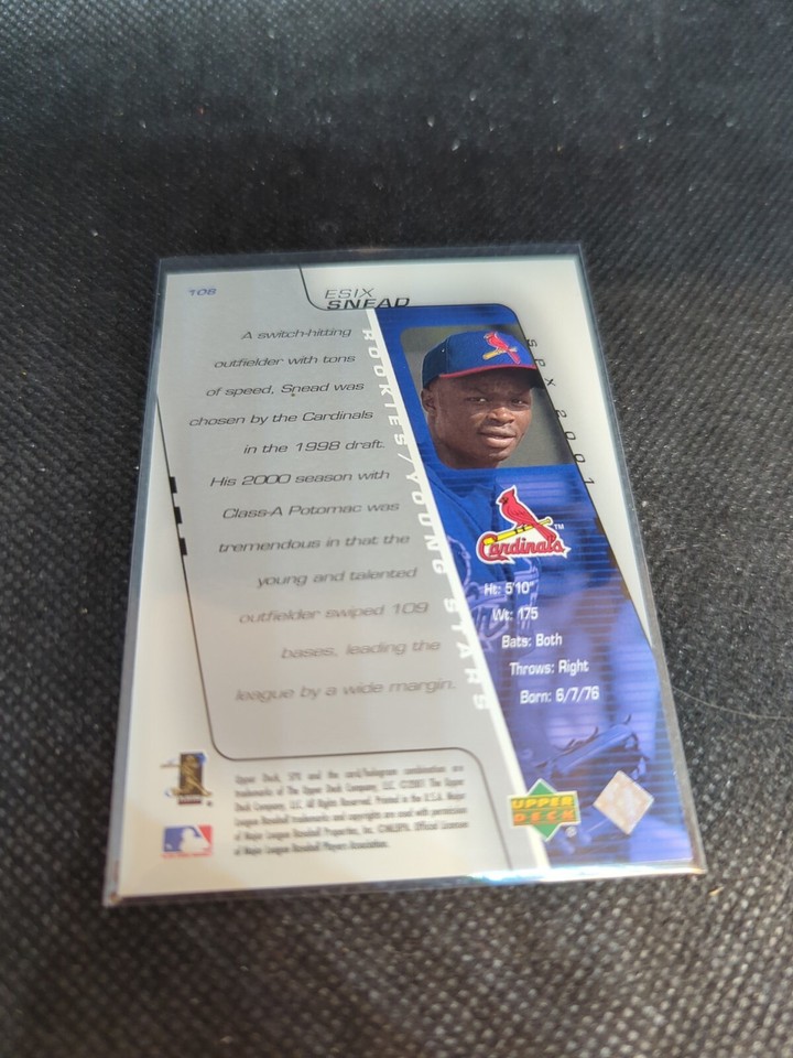 2001 Upper Deck SPx Esix Snead Rookies/Young Stars 108 /2000 | eBay