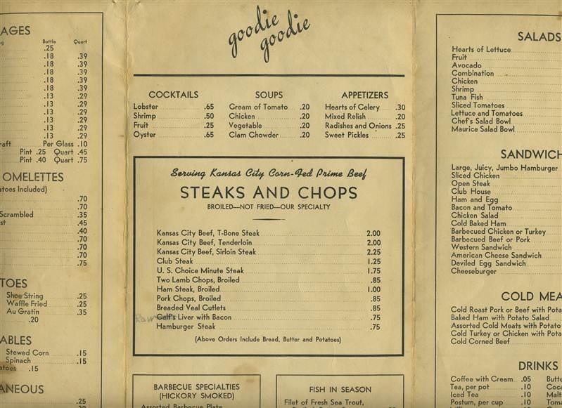 Goodie Goodie Restaurant Menu Place to Eat Industrial & Cadiz Dallas ...