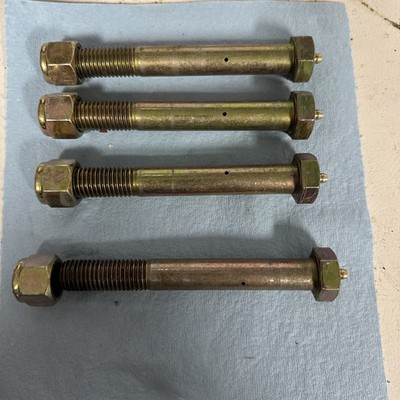 Set of (4) new 3/4”-10 X 6” Grade 8 Greasable Bolts With Nyloc Nuts | eBay
