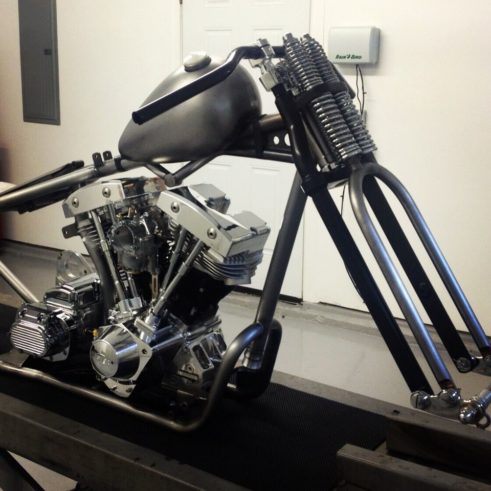 DNA Springer Front End Hoop Kit + Stabilizer Bobber IronHead Xs650 fork ...