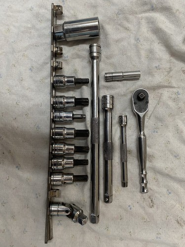 Blue point socket set, extender bars, and small ratchet tool | eBay
