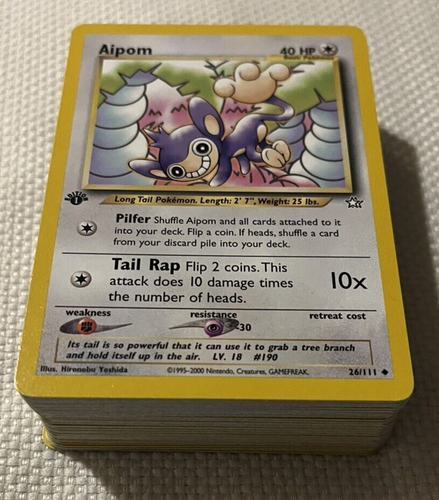 Pokemon Complete 1st Edition Unc/Com Neo Genesis Set 76 Cards NM/M | eBay