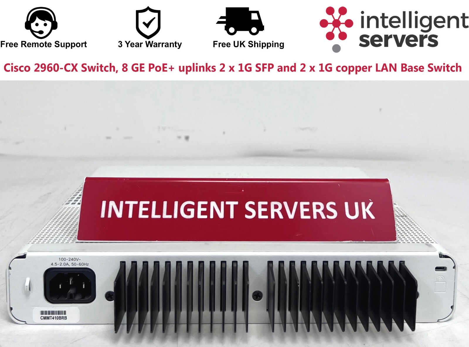 Cisco WS-C2960CX-8PC-L 8GE PoE+ uplinks 2x 1G SFP + 2x 1G copper LAN ...