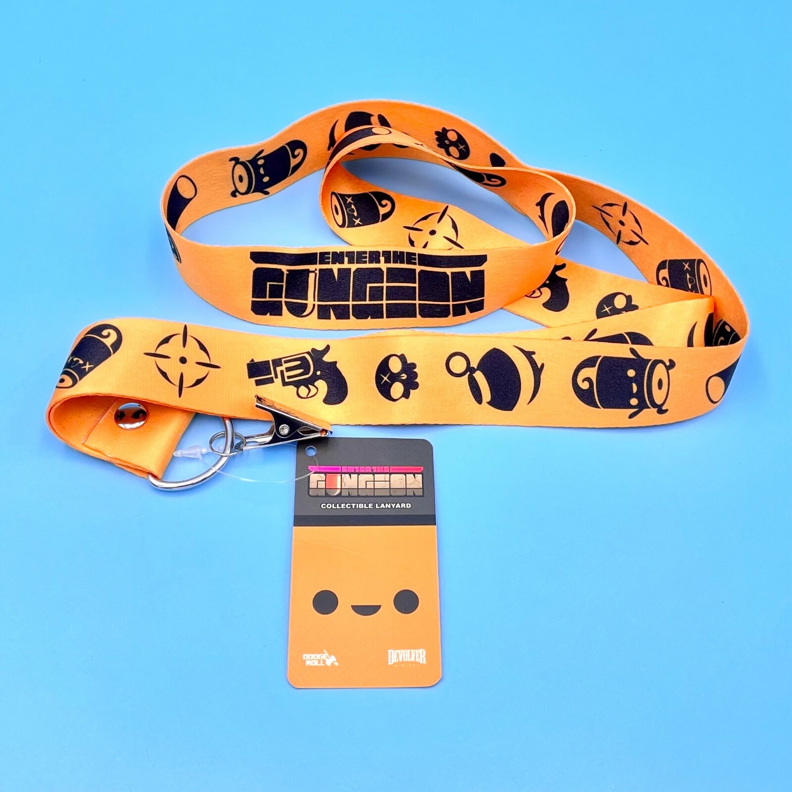 Enter The Gungeon Lanyard Badge ID Holder Yellow Shotgun Bullet Kin ...