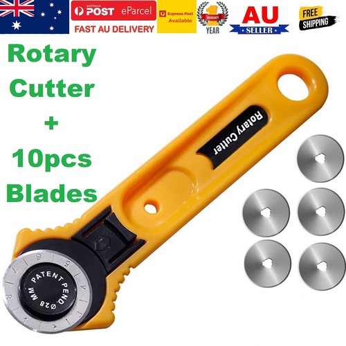 Rotary Cutter Professional Quilting Roller Fabric Cutting Tool+10pcs ...