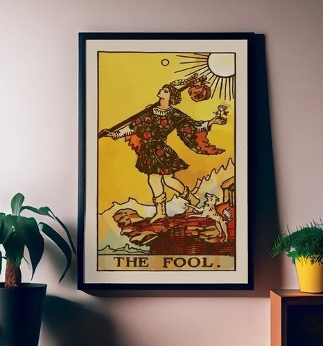 The Fool - Painted Tarot Card Print - The Fool Card Painted Poster | eBay