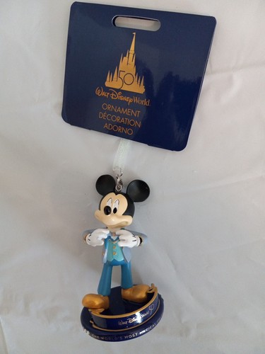 Walt Disney World 50th Anniversary Mickey Mouse Ornament | eBay
