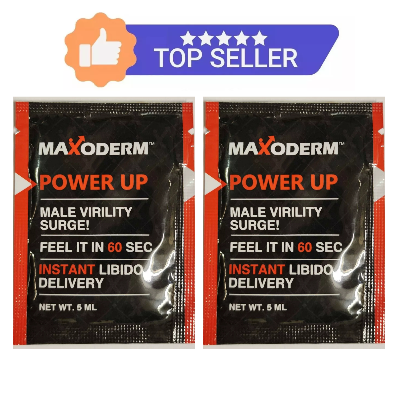 Maxoderm Power Up Male Virility Surge Instant Libido Boost power 5ML ...