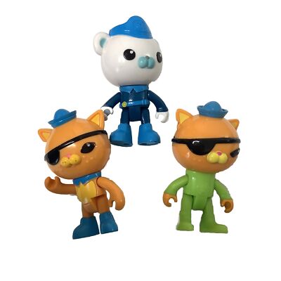 Octonauts 3 Piece Action Figure Lot • Kwazii The Cat & Captain ...