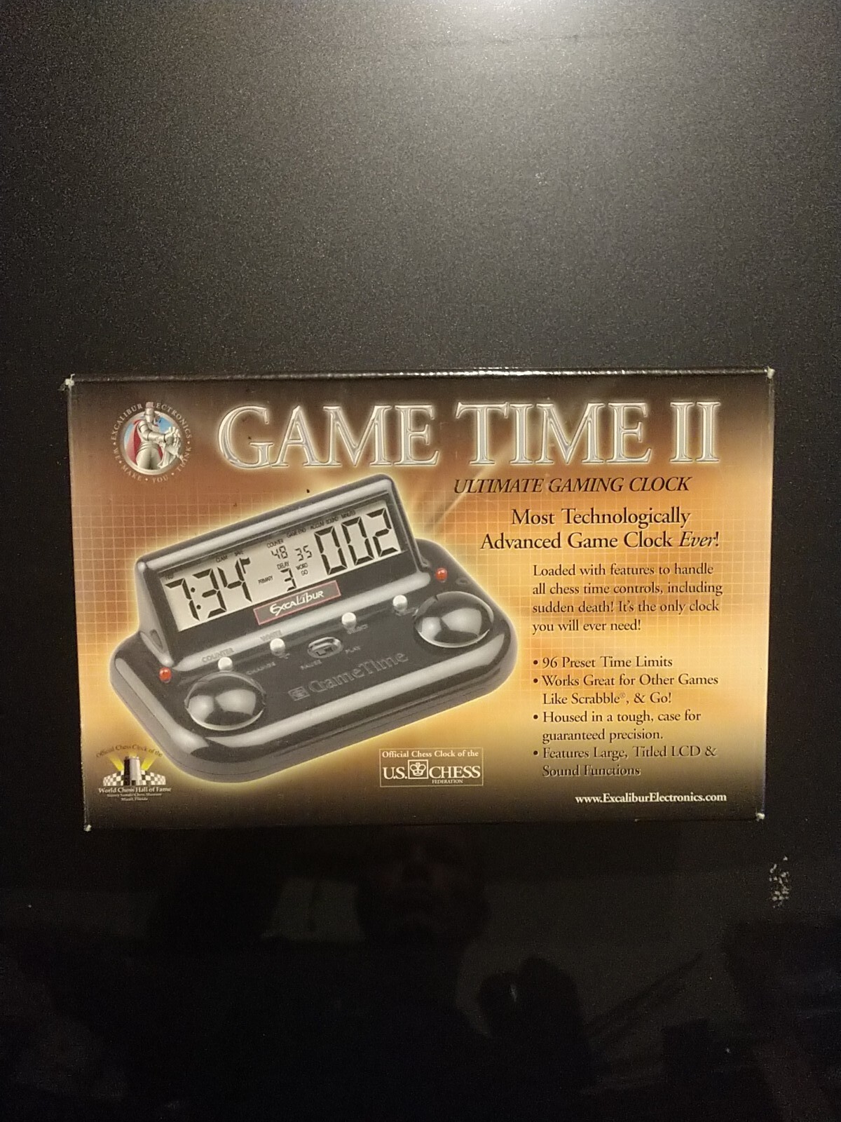 Excalibur Game Time II 2 US Chess Ultimate Gaming Clock Timer 750gt-2 ...