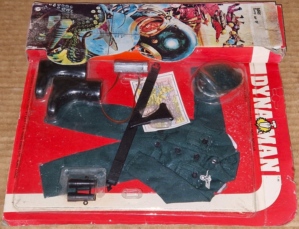 Dynaman Gi Joe Bootleg Barter Toys 12" GERMAN OFFICER Action Man Figure ...