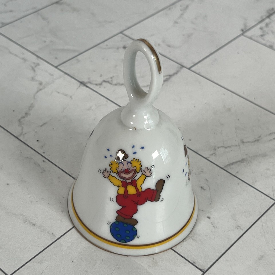 Vintage Papel Clown-Around White Porcellana Decorati Bell Finiture IN ...