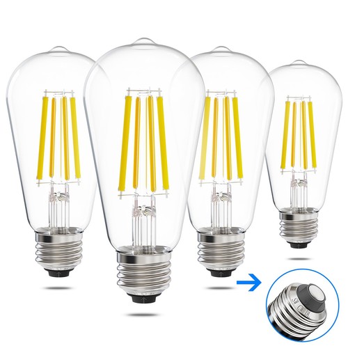 ST58/ST18, LED Filament Light Bulbs, 3CCT, 2700K/4000K/5000K,High ...