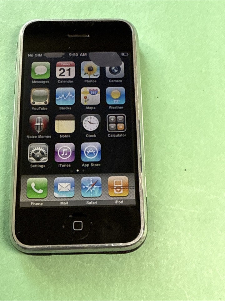 Apple iPhone 1st Generation - 16GB- Black - A1203 (GSM) | eBay