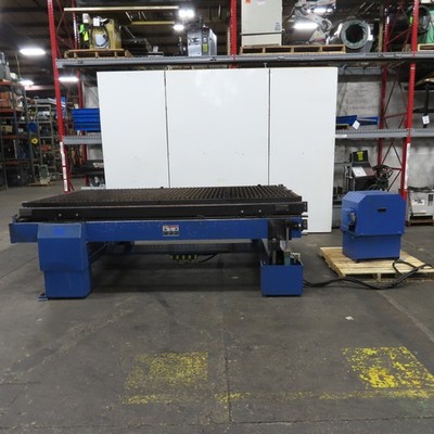 10'x 5' Sliding Dual 2-Table Laser Cutting Shuttle Table W/ Hydraulic ...
