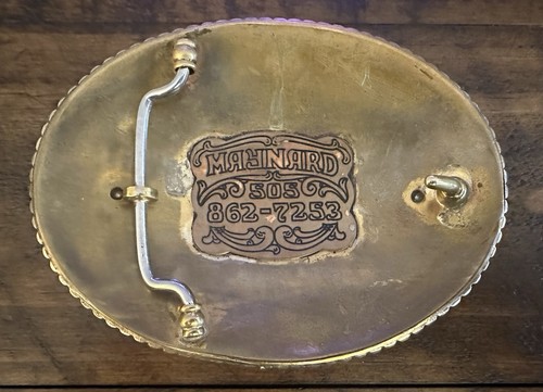 Maynard Belt Buckle Team SB 2009 Champion Heeler 3.5" X 4.5" | eBay