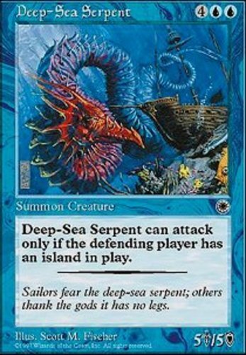 MTG: Deep-Sea Serpent [Moderately Played] Portal Magic the Gathering ...