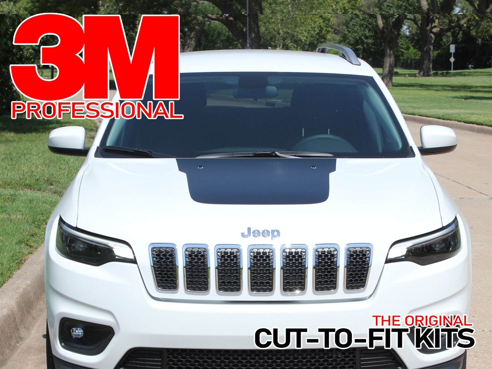 For 2018 2019 2020 Jeep Cherokee Hood Decal Trailhawk 3M Vinyl Graphics ...