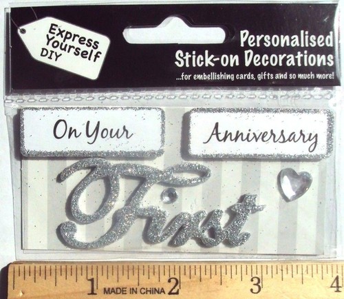 DIY Express Yourself Self Adhesive Silver Glitter On Your First ...