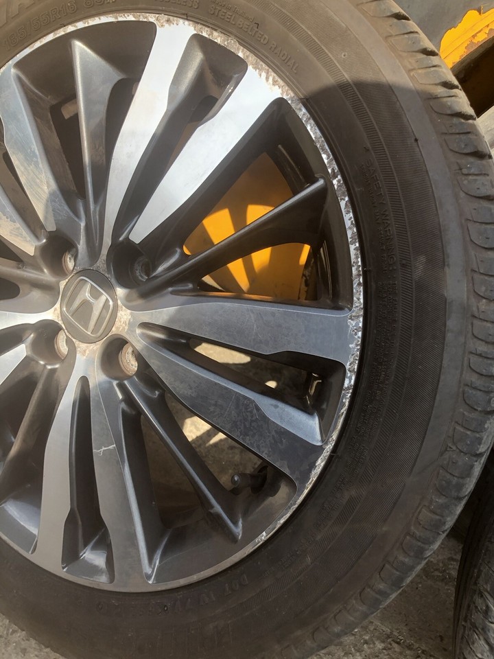 15-20 HONDA JAZZ 16 INCH ALLOY WHEELS + TYRES HONDA JAZZ ALLOYS DIAMOND ...