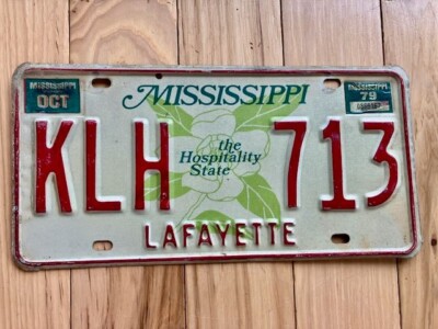 1979 Mississippi Lafayette County License Plate | eBay