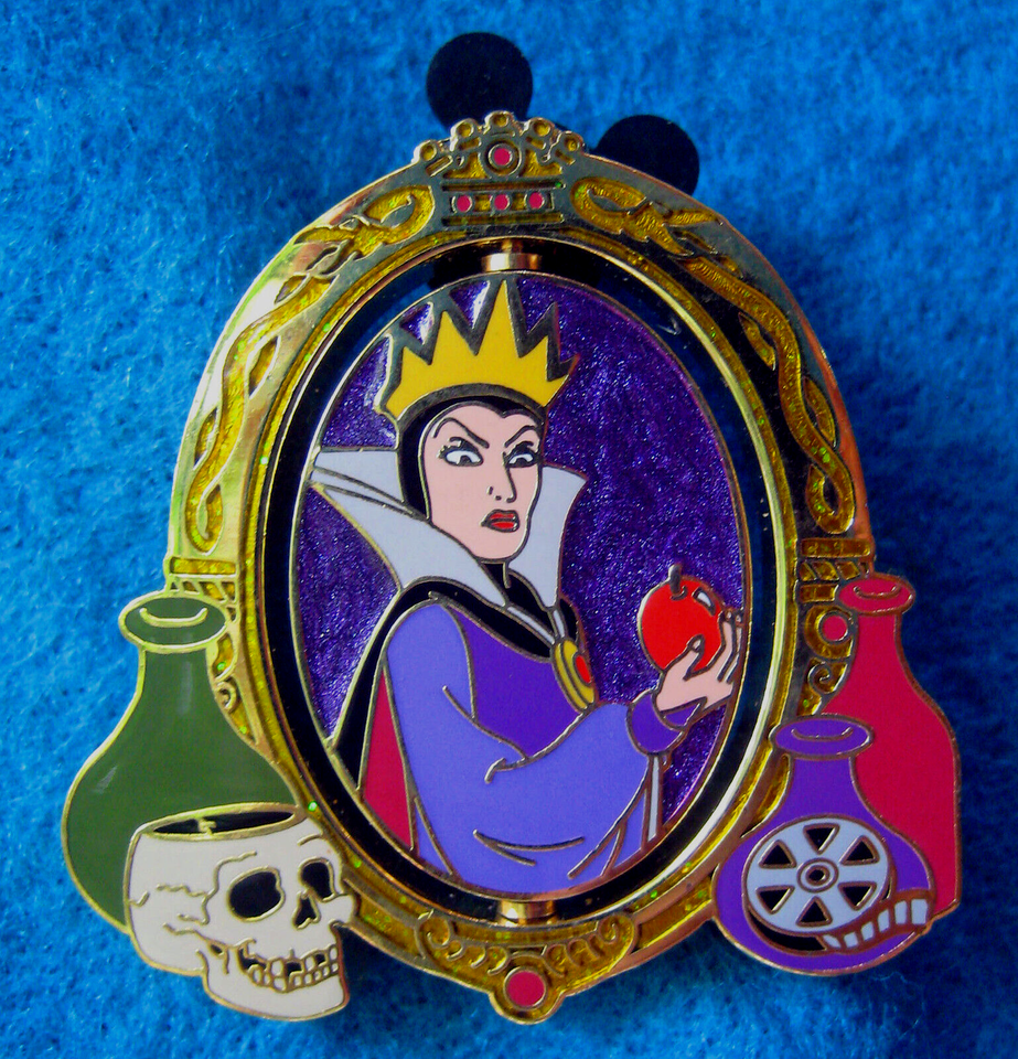 SNOW WHITE EVIL QUEEN OLD HAG SPINS 2010 WALT DISNEY OFFICIAL PIN ...