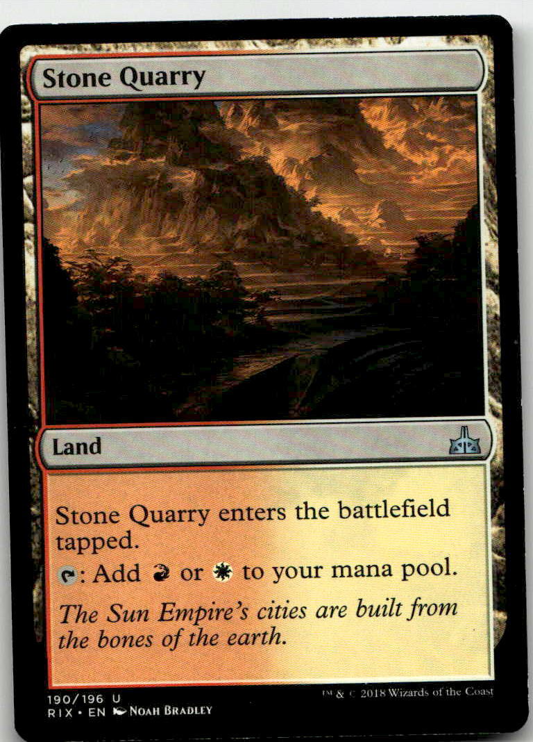 Stone Quarry, Rivals of Ixalan #190 MTG | eBay