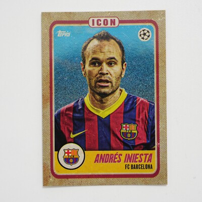 2022-23 Topps Platinum Andres Iniesta Icon Legends SSP Spain Barcelona ...