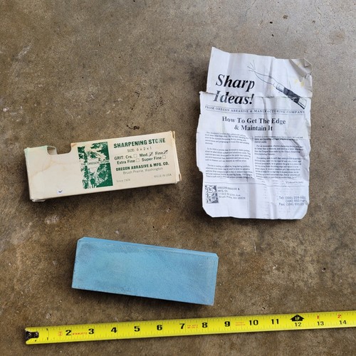 The Oregon Stone Sharpening Stone with Box and Instructions | eBay
