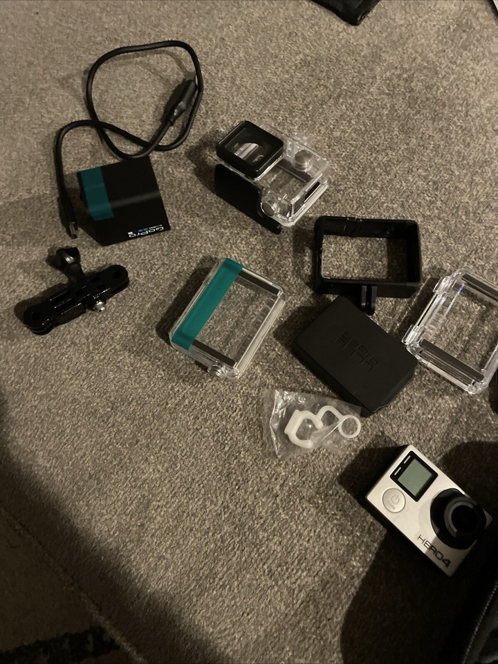 Go Pro Gopro Hero 4 Action Sports Camera with Accessories & Case Parts ...