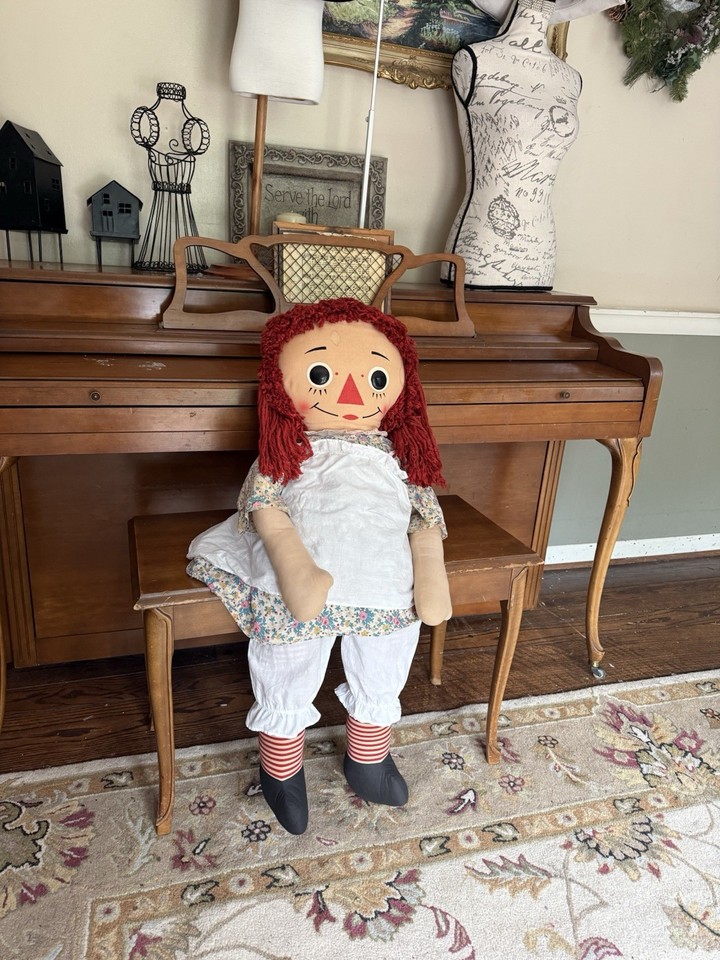 Rare Vintage 1960's XL Annabelle The Original Knickerbocker Raggedy Ann ...
