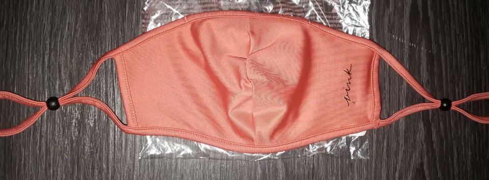 NEW Victoria Secret pink REUSABLE & Washable Face MAsk so rosey w/logo ...