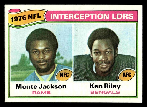 1977 Topps NFL Interception Leaders (Monte Jackson / Ken Riley) #5 | eBay
