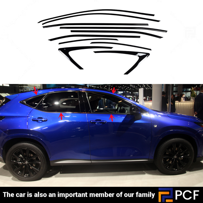 For 22-24 Lexus NX 250 350 350H Window Sill Molding Strip Cover Black ...