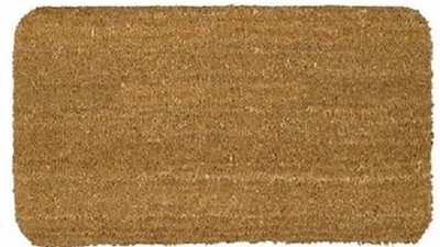 60x40cm Coir Door Mat With Rounded Corners Coconut Husk Coco Matting ...