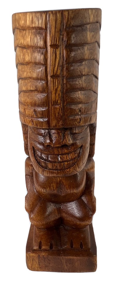 Tiki Statue Hand Carved Wood Hawaiian Tiki God Kane Hawaii Idol Figure ...