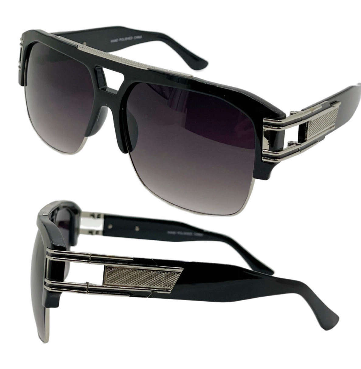 Oversize Fashion Design Men Square Sunglasses New Style Gradient Shades ...