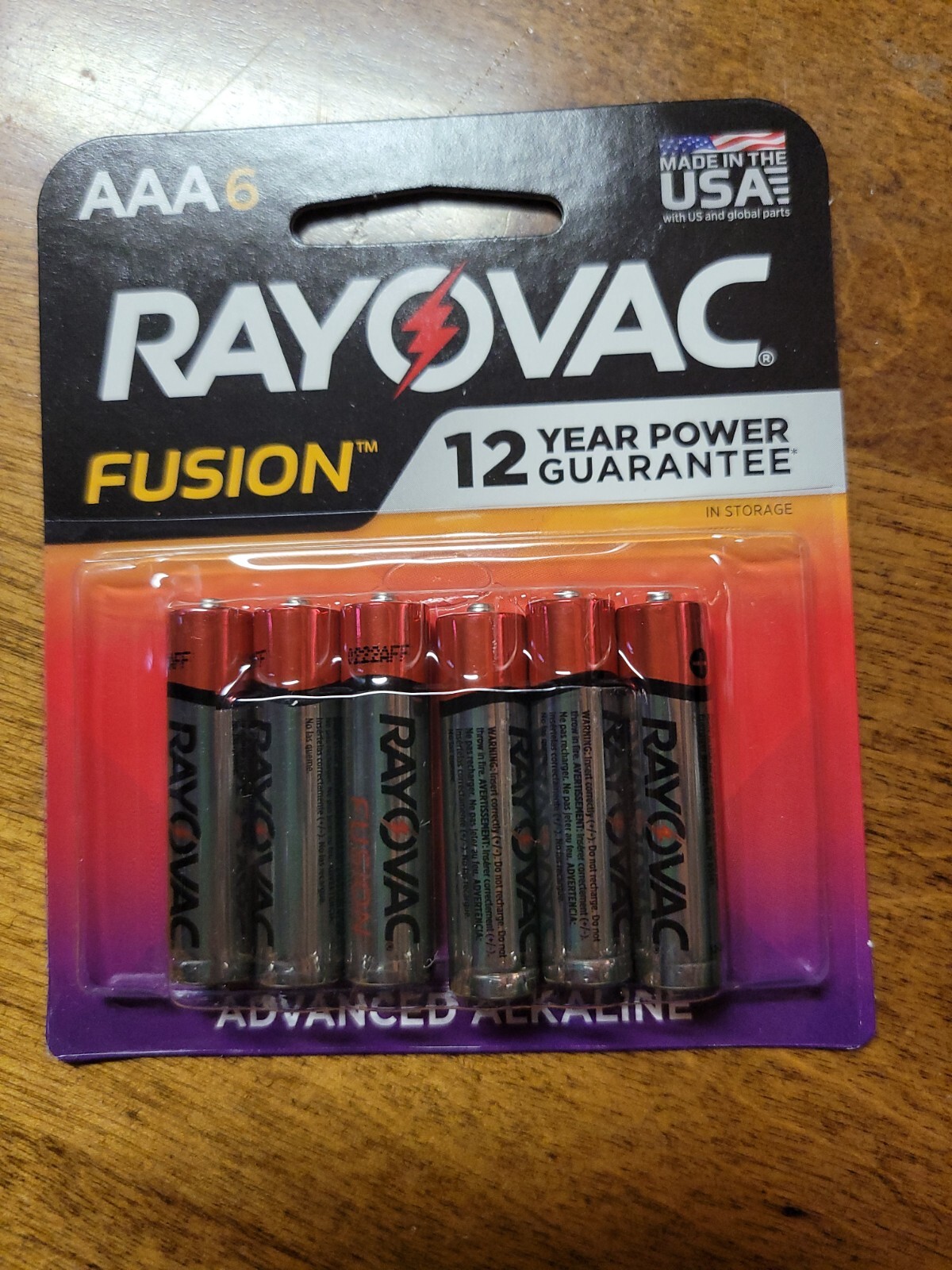 RAYOVAC FUSION AAA PREMIUM ALKALINE BATTERY 6 PACK for sale online | eBay