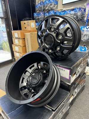 Set Of 4 Wheels 16x6 Ultra 003SB Hunter Satin Black MB SPRINTER Van ...