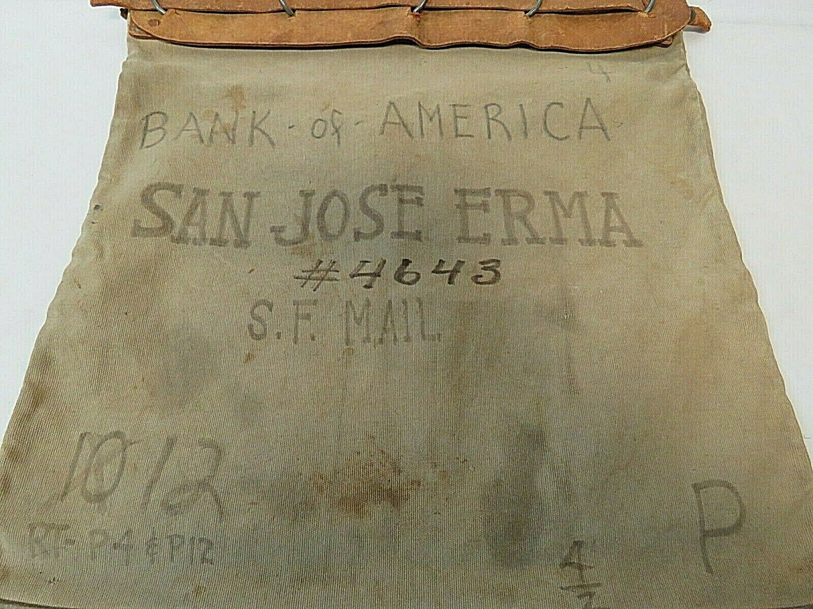 Vintage 1950's Bank of America ERMA Collection Bag Electronic Recording ...