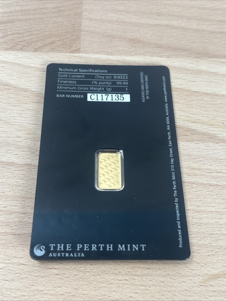 1 gram Gold Bar - Perth Mint - 99.99 Fine in Assay | eBay