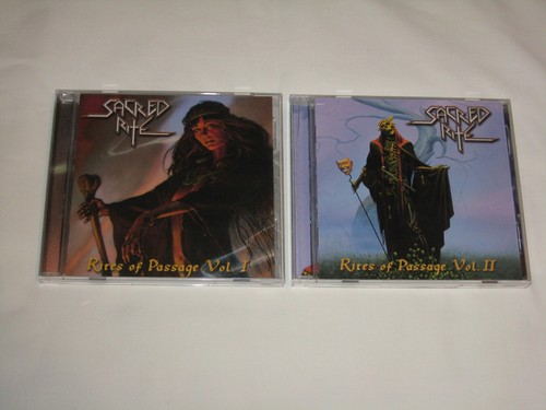 Sacred Rite 2 CD lot Rites Of Passage Vol. 1 and 2 Heavy Power Metal | eBay