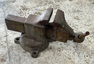 Reed Bench Shop Vise No. 204 Heavy Duty Swivel Base 4” Jaws | eBay