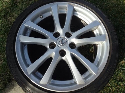 2006-08 LEXUS IS250 IS350 18X8.5 SILVER FACTORY GENUINE WHEEL OEM RIM ...