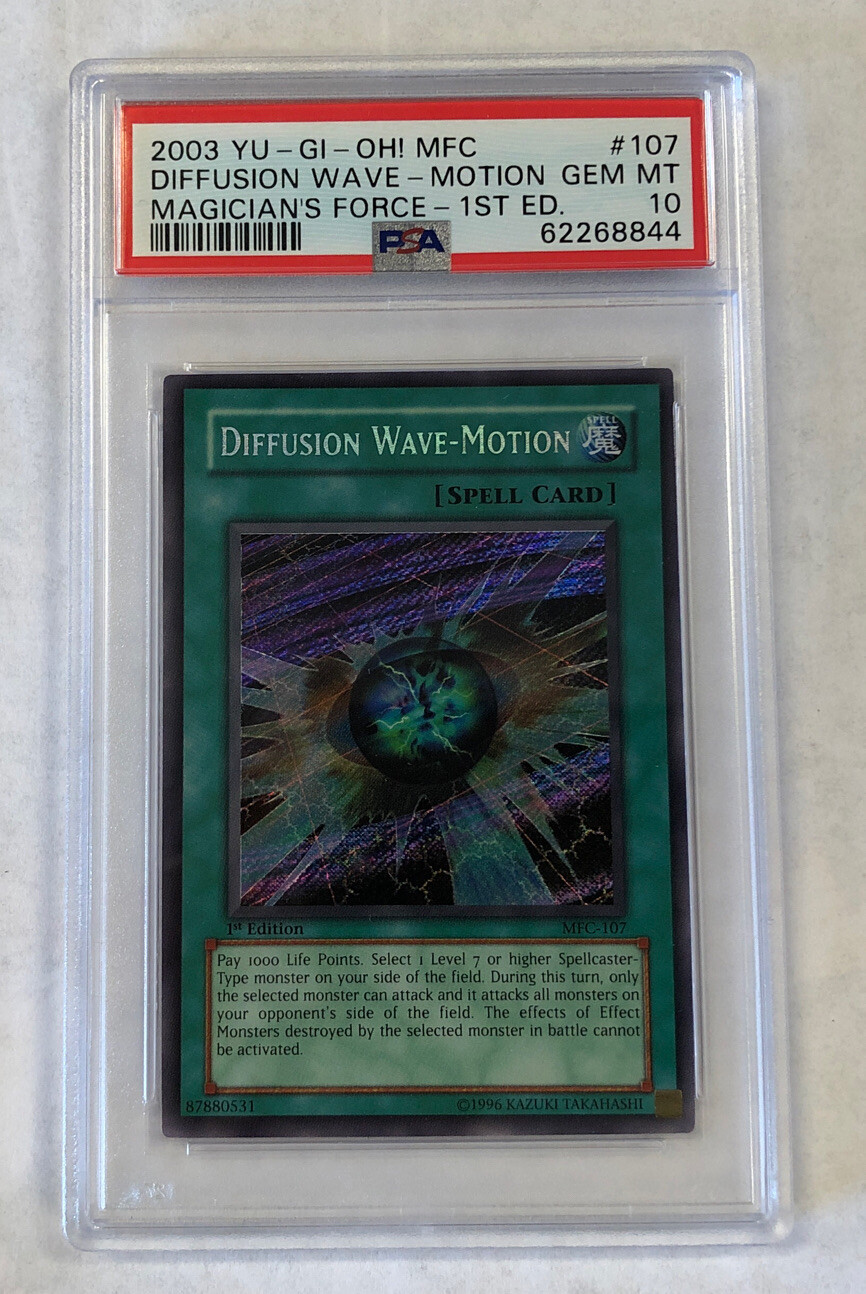 PSA 10 Gem Mint Diffusion Wave Motion MFC-107 1st Edition Secret Rare ...